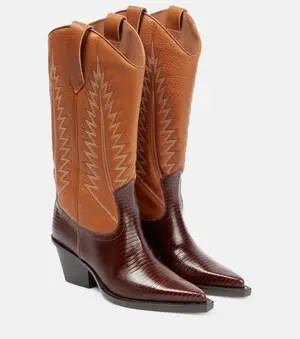 Paris Texas Rosario Leather Cowboy Boots