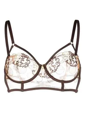 IHUOMA Divine Feminine Longline Bra - Brown