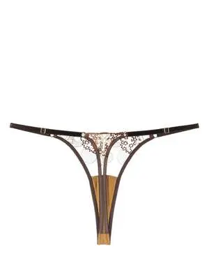 IHUOMA Divine Feminine Embroidery Thong