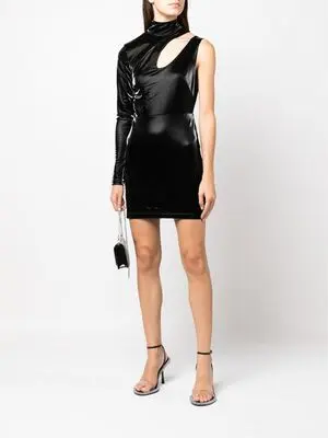 ROTATE BY BIRGER CHRISTENSEN Asymmetric One-sleeve Mini Dress