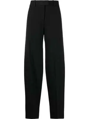 Attico High-waisted Wide-leg Trousers - Black
