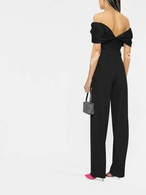 Attico High-waisted Wide-leg Trousers - Black