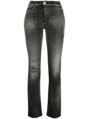 Philipp Plein Logo-plaque Denim Jeans