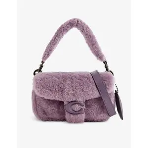 COACH Tabby Shearling And Leather Cross-body Bag