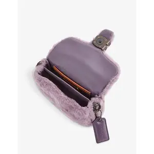 COACH Tabby Shearling And Leather Cross-body Bag