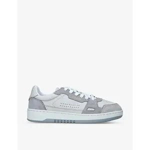 Axel Arigato Dice Lo Logo-embossed Leather And Suede Low-top Trainers Grey/p.cmb