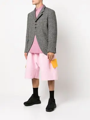Comme Des Garçons Colour-block Panelled Blazer