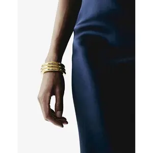 Monica Vinader Kate Young Vermeil Bangle Bracelet - Gold
