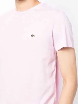 Lacoste Logo-embroidered T-shirt - Pink