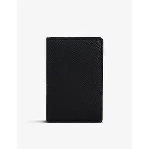 Smythson Ludlow Six-slot Leather Card Holder - Black