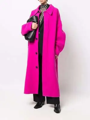 Ami Oversized Wool Single-breasted Coat