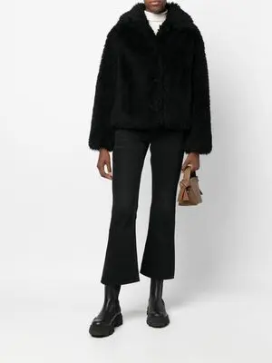 YVES SALOMON Long-haired Woven Wool Jacket