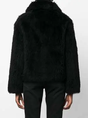 YVES SALOMON Long-haired Woven Wool Jacket