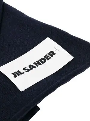 JIL SANDER Logo-patch Cashmere Scarf