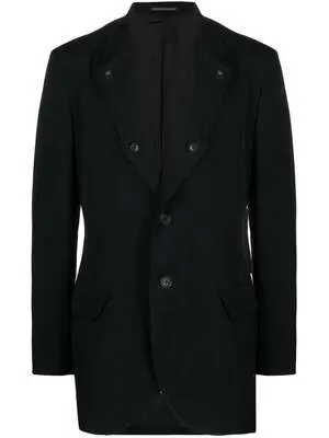Yohji Yamamoto Single-breasted Fitted Blazer