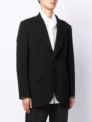 Yohji Yamamoto Single-breasted Fitted Blazer