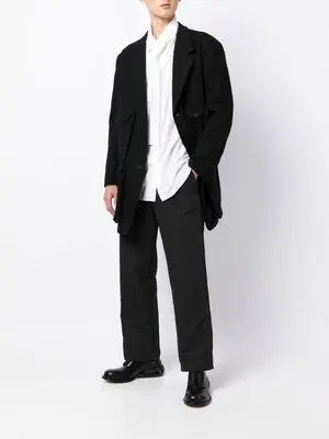 Yohji Yamamoto Single-breasted Fitted Coat