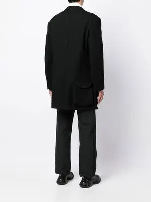 Yohji Yamamoto Single-breasted Fitted Coat