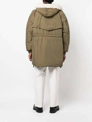 Sacai Hooded Padded Coat - Green