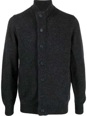 Barbour Button-front Knitted Jumper - Grey
