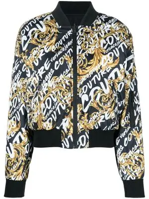 Versace Logo-print Reversible Bomber Jacket