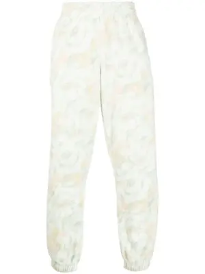 Martine Rose Textured Floral-print Track Pants - Green