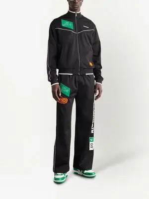 Off-White Embroidered-logo Zipped Track Jacket