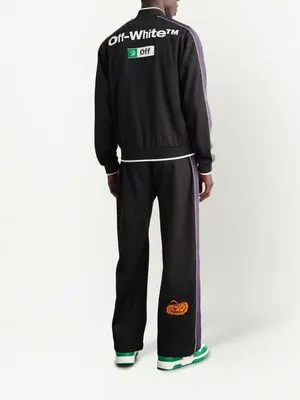 Off-White Embroidered-logo Zipped Track Jacket