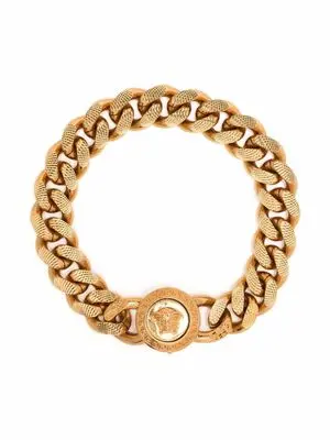 Versace Medusa Curb Chain Bracelet - Gold