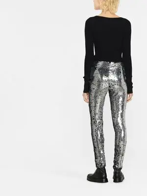 Isabel Marant Étoile Madillio Sequin Leggings - Black