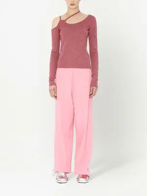 JW Anderson Cut-out Metallic Top - Pink