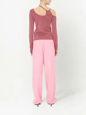JW Anderson Cut-out Metallic Top - Pink