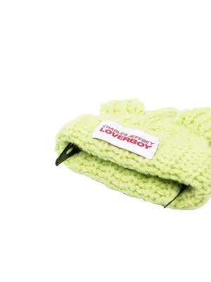 CHARLES JEFFREY Logo-patch Knitted Beanie