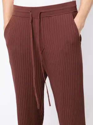 Nanushka Ribbed Straight-leg Trousers