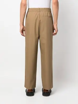 FENG CHEN WANG Embroidered-panel Drawstring Trousers