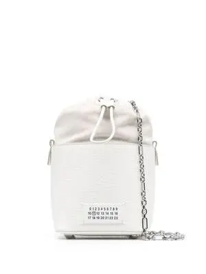 MAISON MARGIELA Small 5ac Bucket Bag - White