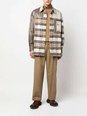 FENG CHEN WANG Button-up Panelled Jacket - Neutrals