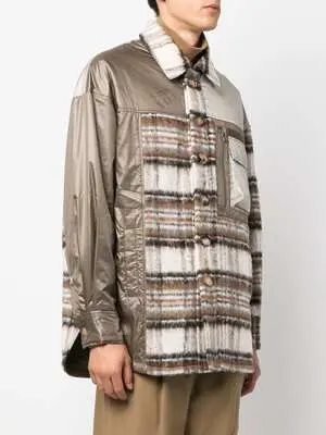 FENG CHEN WANG Button-up Panelled Jacket - Neutrals