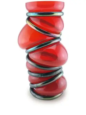 VANESSA MITRANI Chain Ring Polished Vase - Red