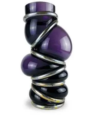 VANESSA MITRANI Chain Ring Asymmetric Vase - Purple
