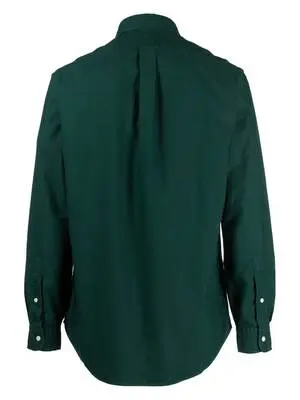 Polo Ralph Lauren Embroidered-logo Long-sleeve Shirt - Green