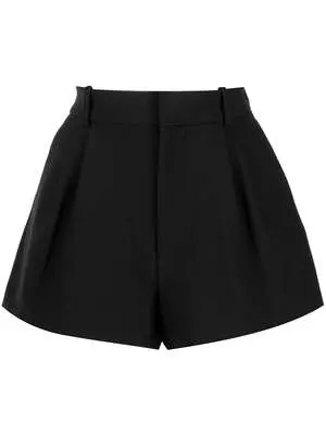 AREA Logo-plaque Pleated Tailored Shorts