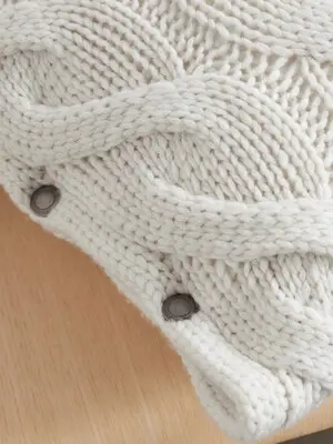 Brunello Cucinelli Cable-knit Cashmere Pillow