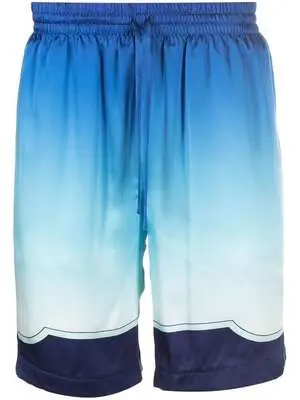 Casablanca Gradient-effect Silk Shorts