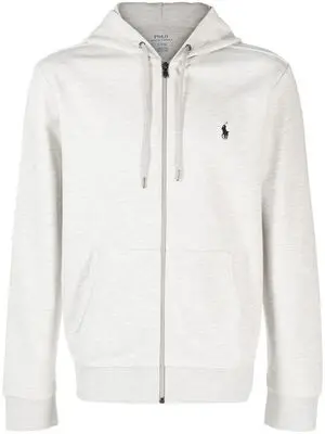 Polo Ralph Lauren Knitted Zip-up Hoodie - Grey