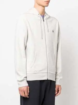 Polo Ralph Lauren Knitted Zip-up Hoodie - Grey