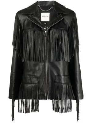 Each X Other Fringe-detai Eather Jacket