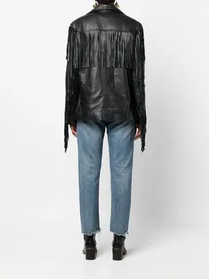 Each X Other Fringe-detai Eather Jacket
