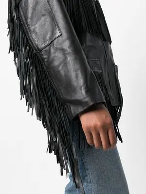 Each X Other Fringe-detai Eather Jacket