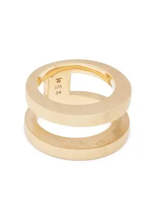 Tom Wood Double Vault Ring - Gold